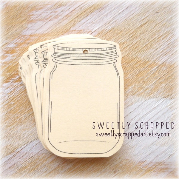 Mason Jar Tag - Etsy