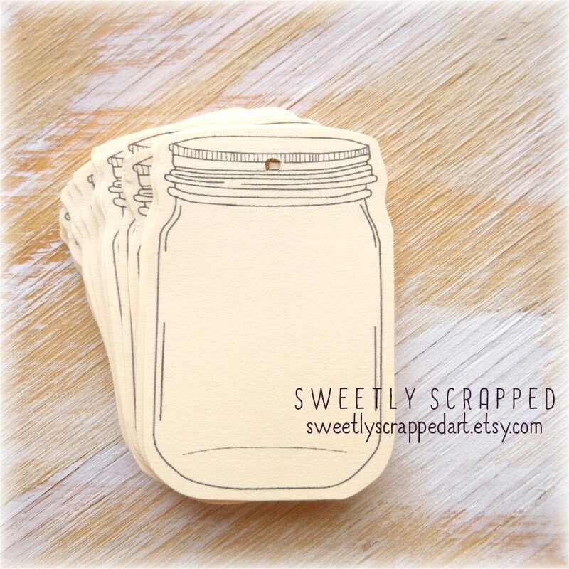 Mason Jar Tag - Etsy