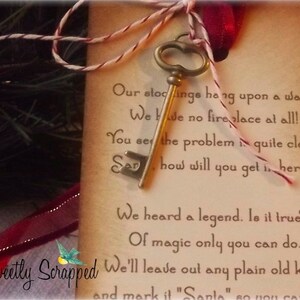 Santa's Magic Key Poem Tags, With Skeleton Key, Vintage Inspired - Etsy