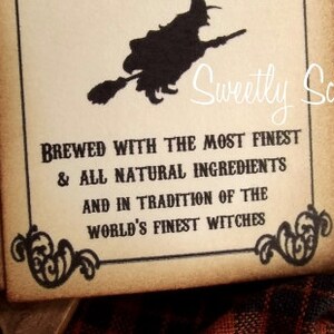 Authentic Witch's Brew Labels, Halloween, Tag, Tags 6 - Etsy