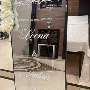 Custom Welcome Mirror Signs for Weddings and Events - Etsy