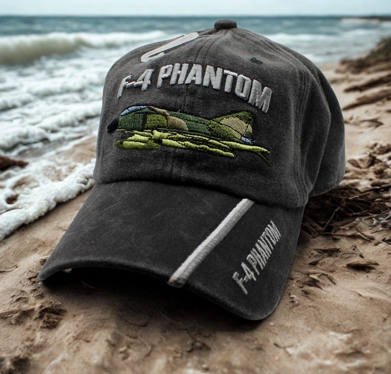 F-4 Phantom Aviation Hat. US Air Force Fighter Jet Embroidered Cap ...