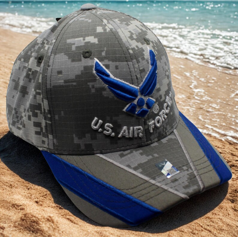 U.S. Air Force Hat, Embroidered USAF Logo Cap With American Flag ...