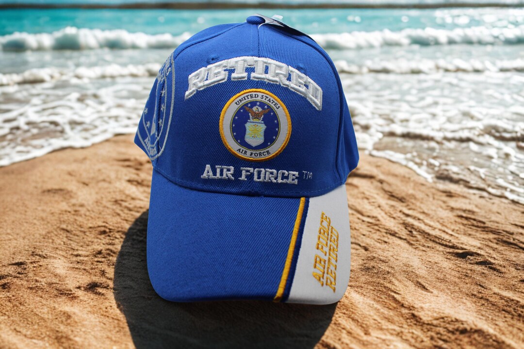 U.S Air Force Retired Baseball Cap, USAF Veteran Hat With Patch ...