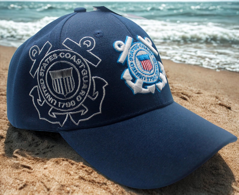 U.S Coast Guard Blue Hat. USCG Baseball Cap. Veteran Cap, Veteran Gift ...