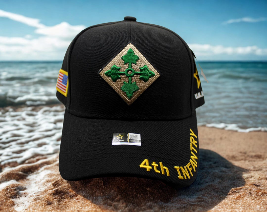 4th Infantry Division Veteran Cap. Ivy Patch Army Hat, Veteran Gift ...