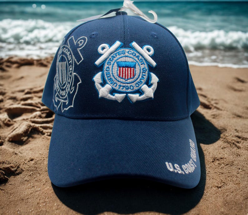 U.S Coast Guard Blue Hat. USCG Baseball Cap. Veteran Cap, Veteran Gift ...