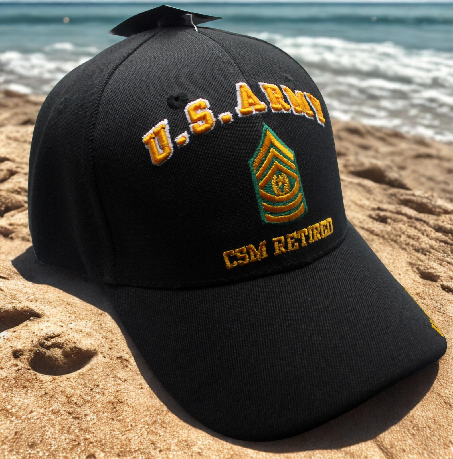 U.S. Army Retired Hat, Army Command Sergeant Major Hat. Adjustable ...