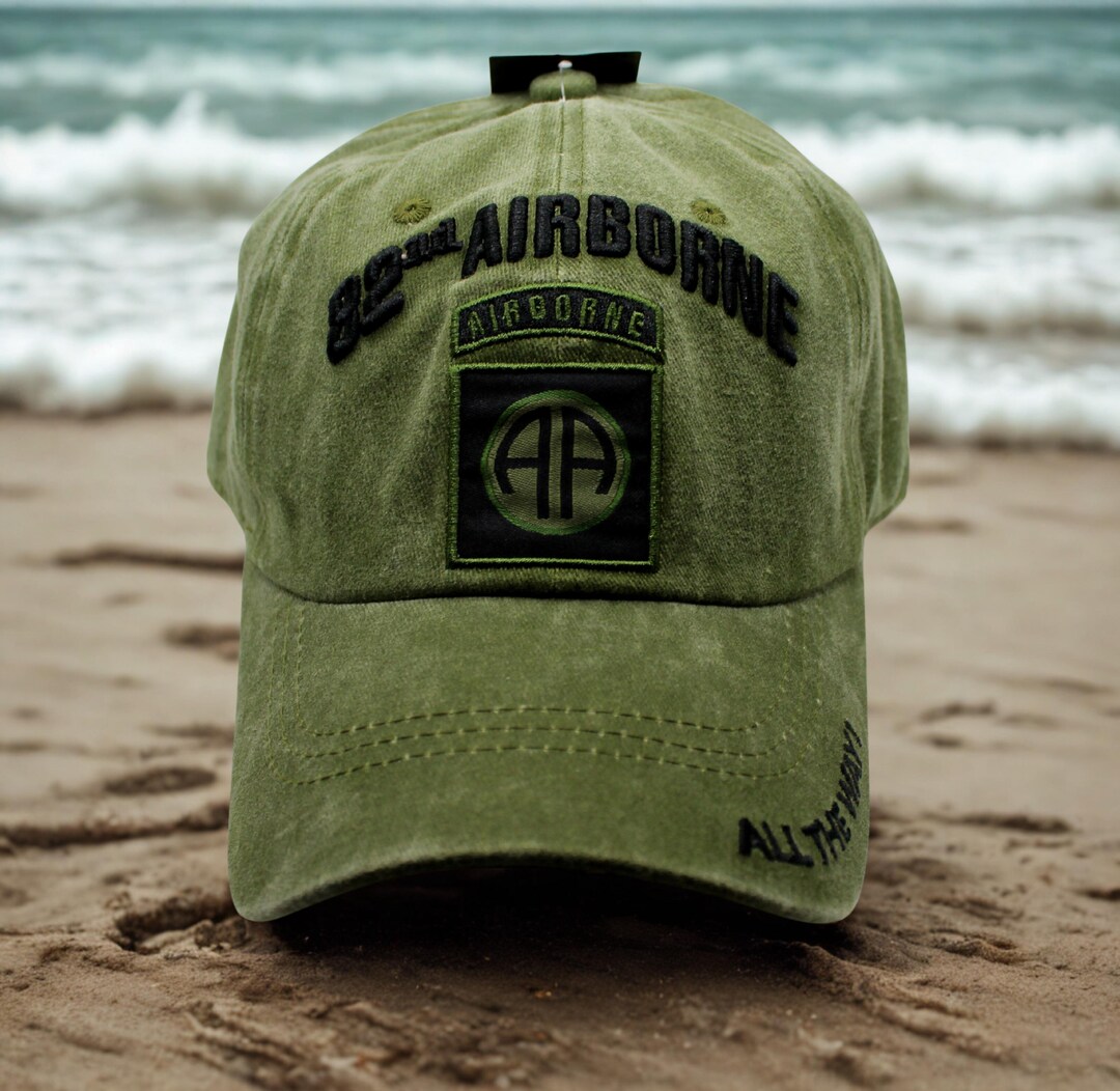 US Army 82nd Airborne Cap – Vintage Washed Military Hat With ...