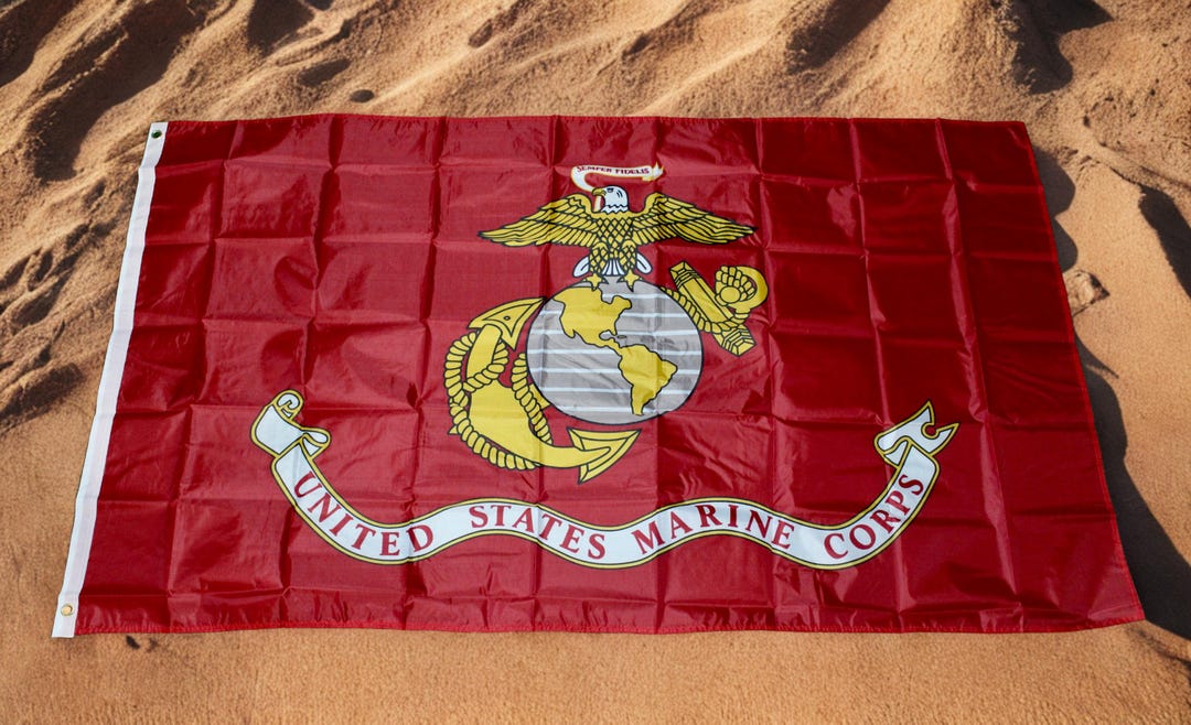 U.S. Marine Corps Flag – 3x5 Ft. U.S Marine Corps Red Flag – USMC ...