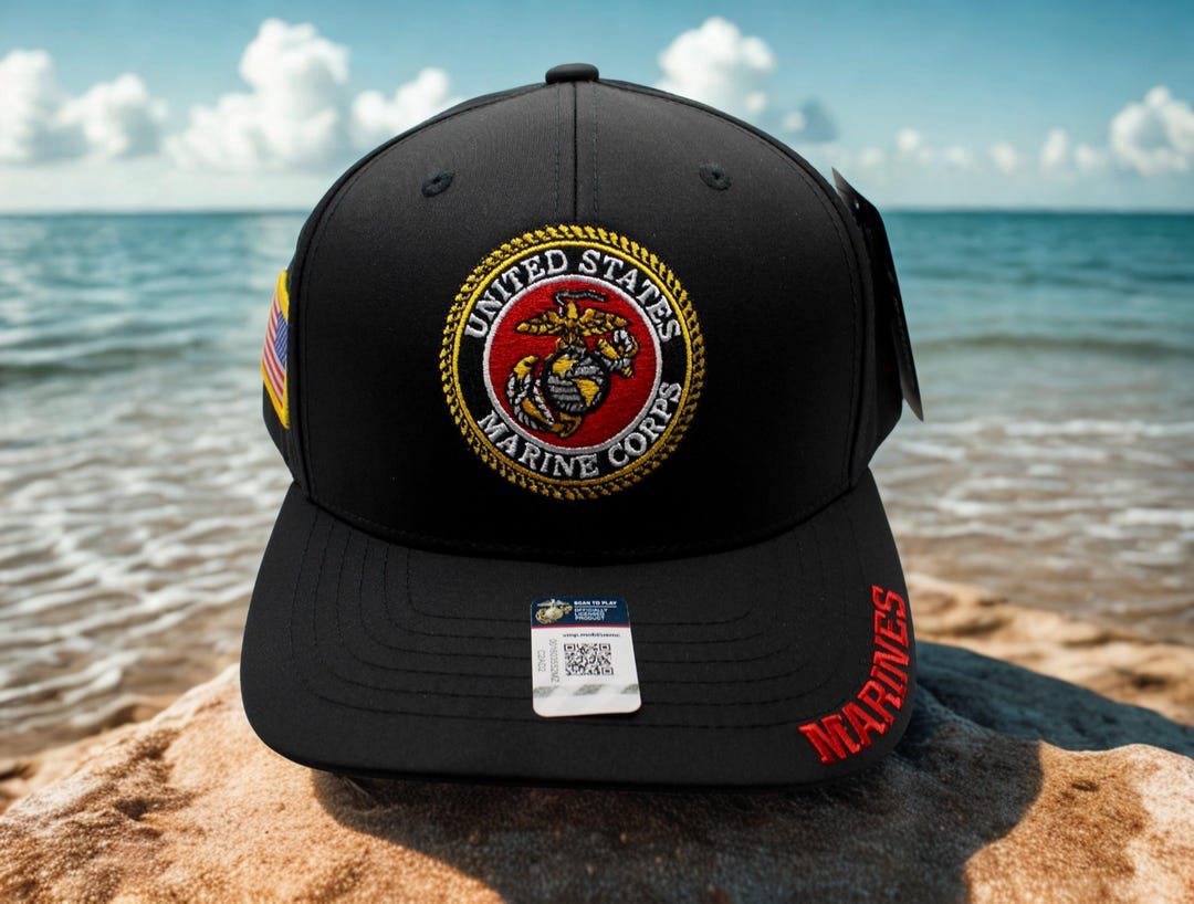 Deluxe U.S. Marines Baseball Cap – Embroidered USMC Military Hat Semper ...