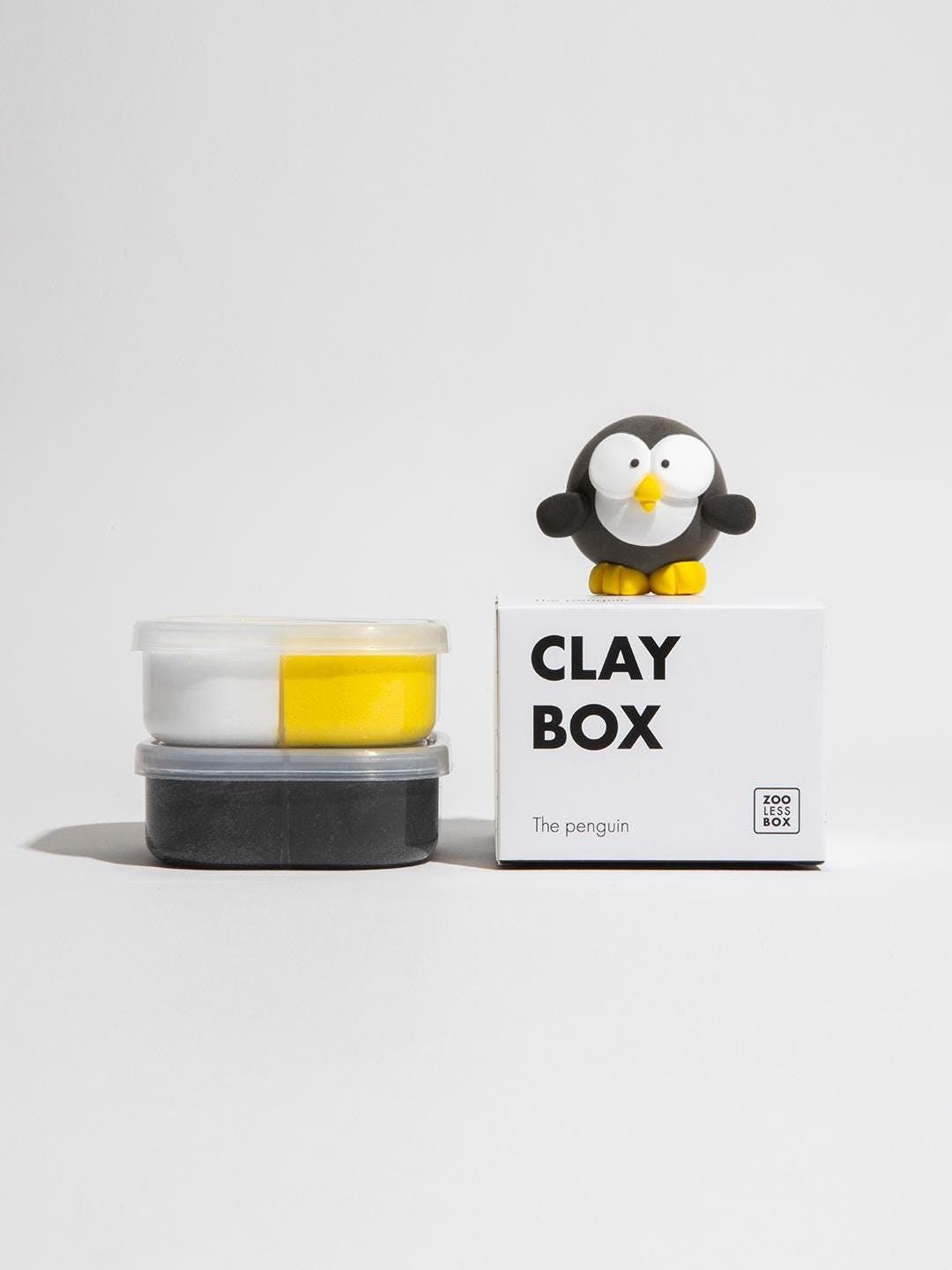 Penguin | DIY Air Dry Clay Kit - Etsy
