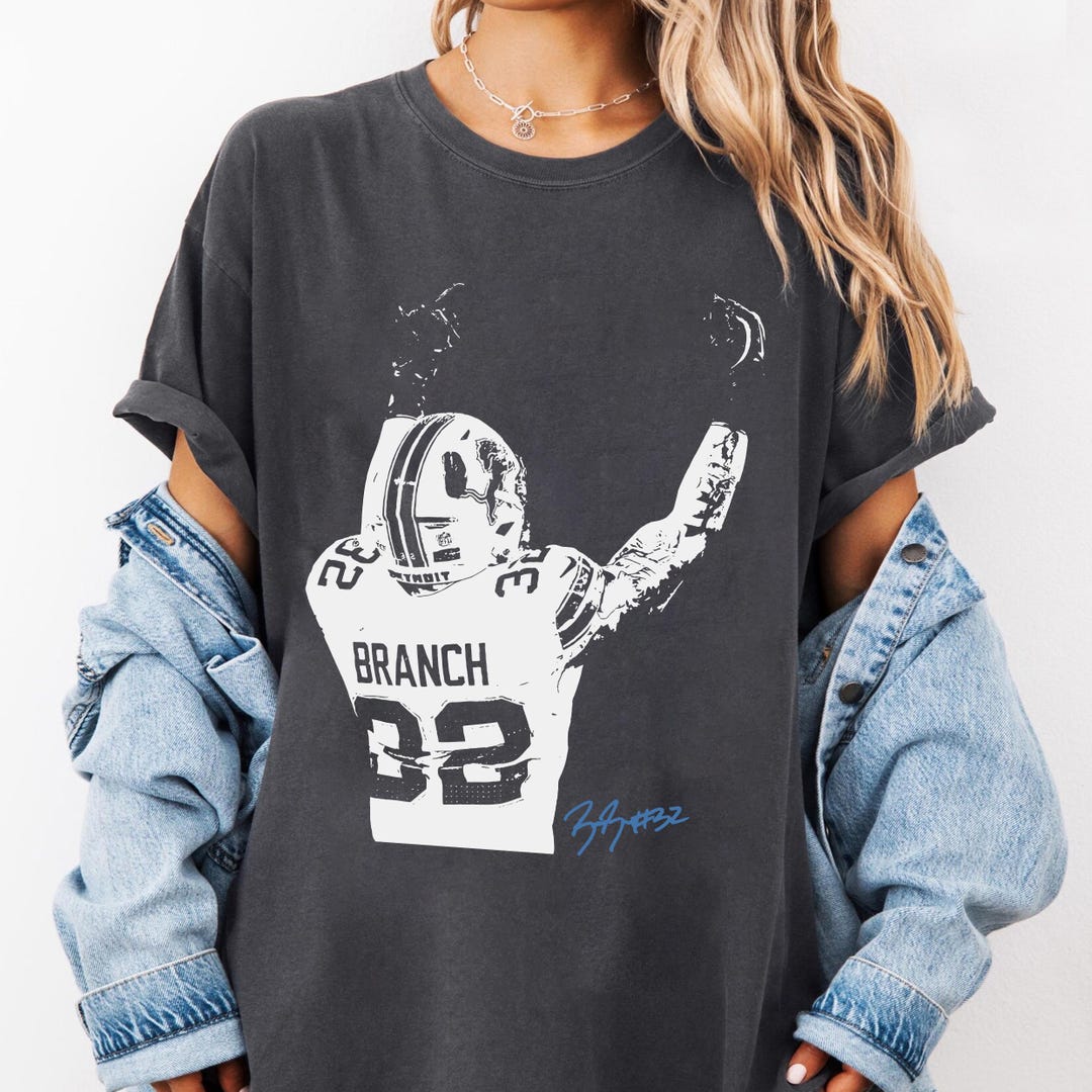 Retro Brian Branch Middle Finger Shirt, Perfect Gift for Lions Fans ...