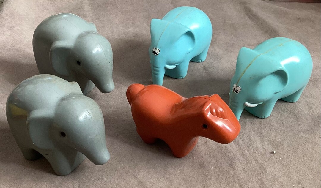 Little Tikes Noahs Arc Animals Single Pony 2 Pairs Elephants - Etsy