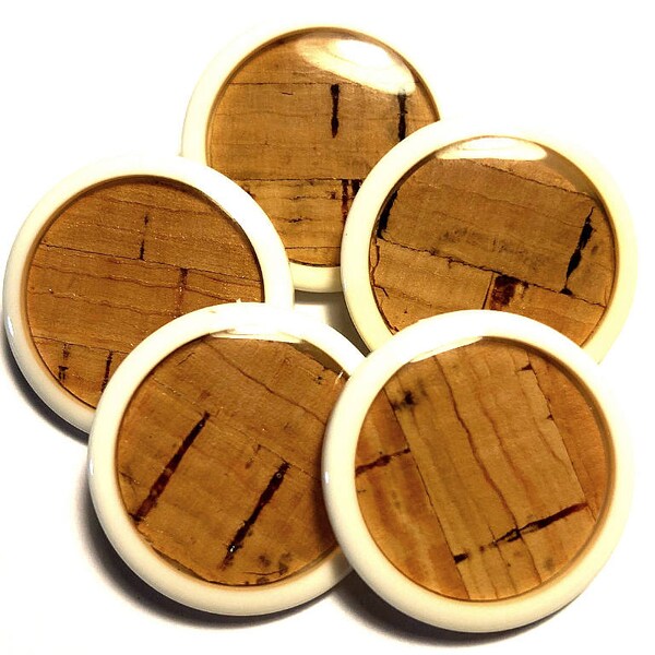 Cork Buttons - Etsy