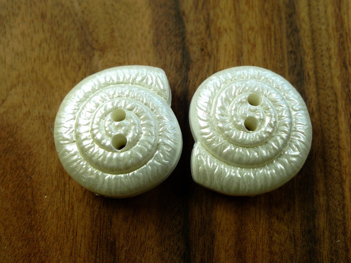 Buttons Shell Shaped 10pcs - Etsy