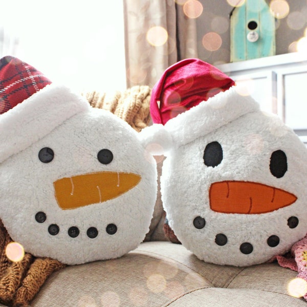 Snowman Pillows - Etsy