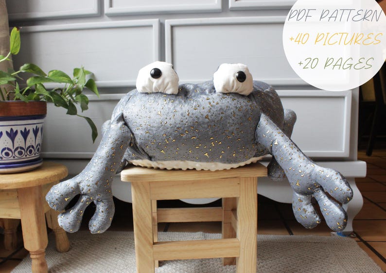 Frog Floor Cushion Sewing Pattern: DIY Kids Room Decor (PDF Pattern) - Etsy
