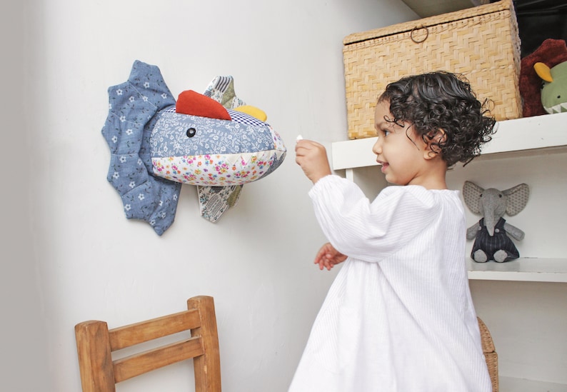 DIY Dilophosaurus Head Sewing Pattern: Jurassic Wall Art (PDF) - Etsy