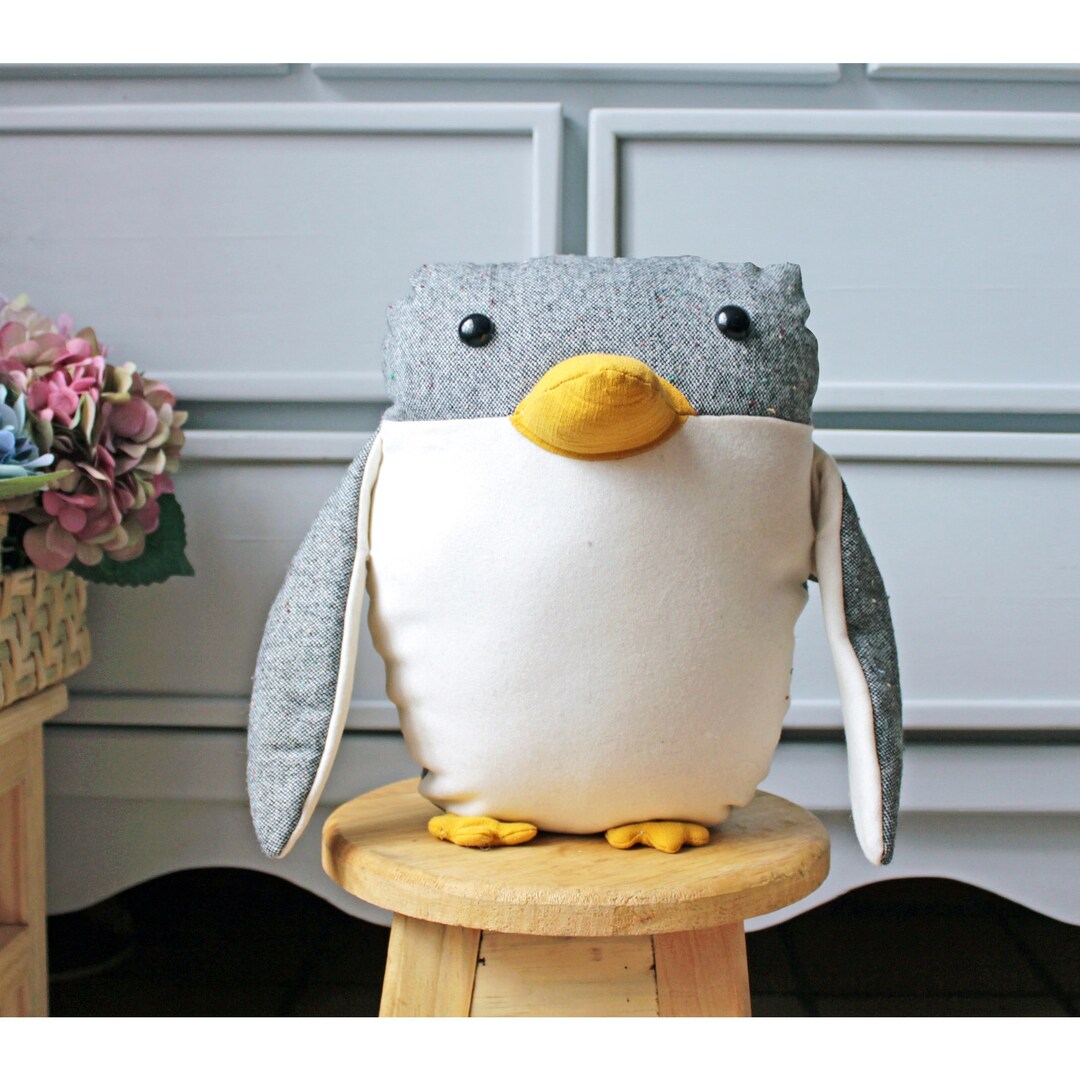 Penguin Soft Toy, PDF Sewing Directions,from Beginners Up, DIY Baby ...