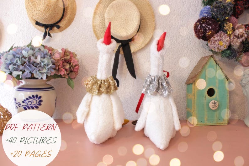 Festive Goose Sewing Pattern: Christmas Ornament DIY (PDF Pattern) - Etsy