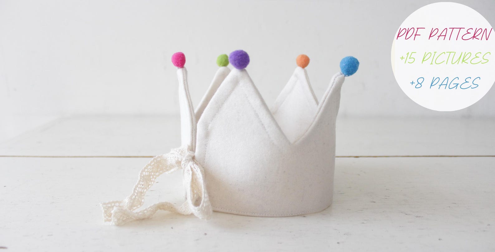 Fabric Crown PDF Pattern - Easy Sewing Tutorial, 3 Sizes - Etsy