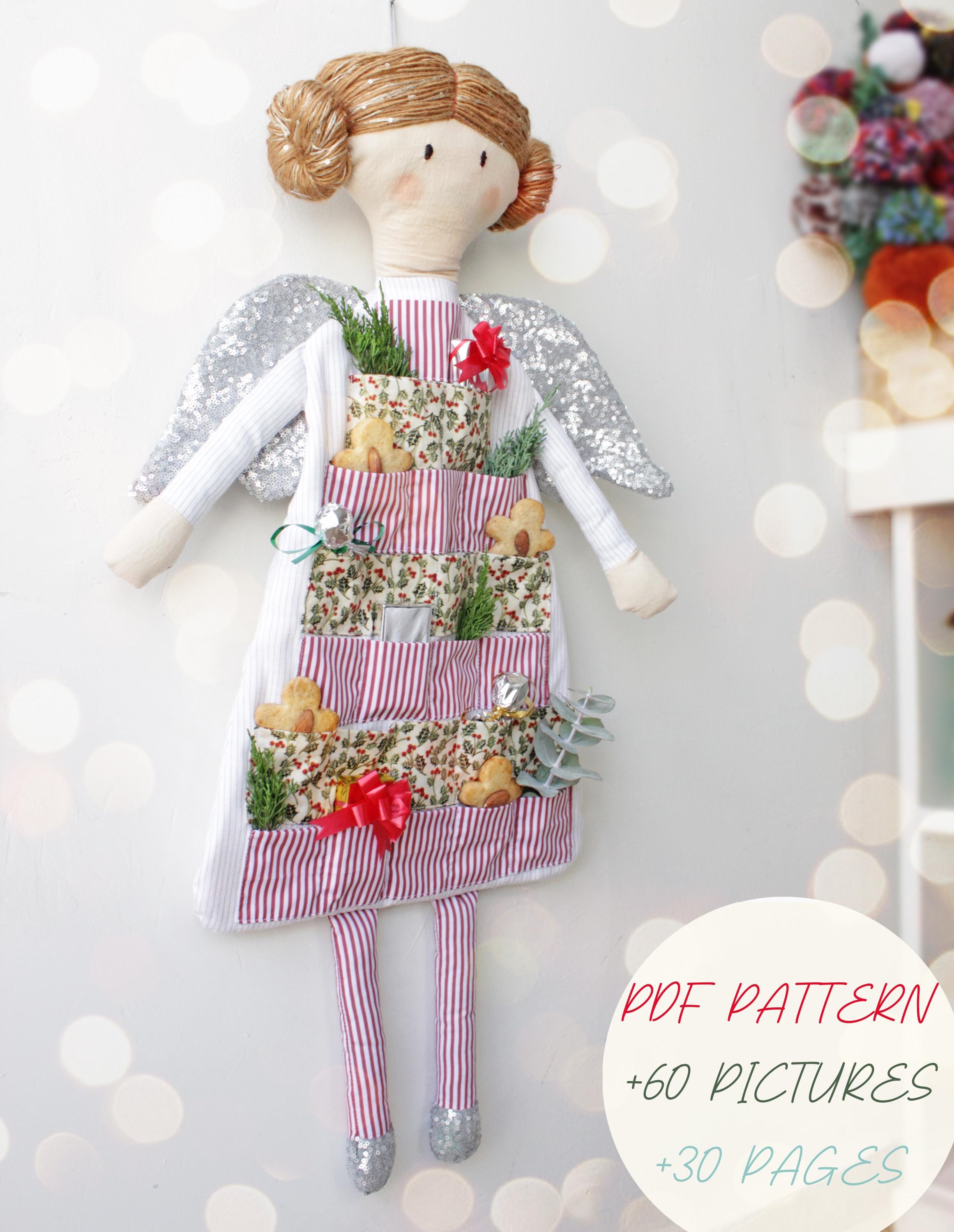 Advent Angel Calendar Sewing Pattern: Christmas Decor Tutorial (PDF ...
