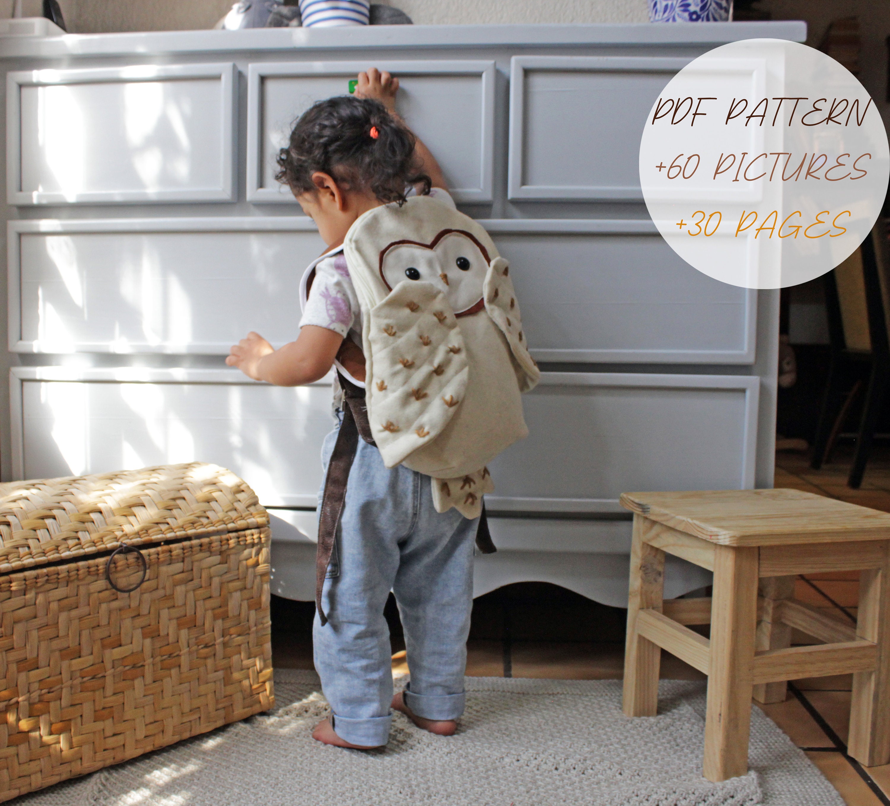 Owl Backpack Sewing Pattern: DIY Kids Backpack (PDF Digital Manual) - Etsy