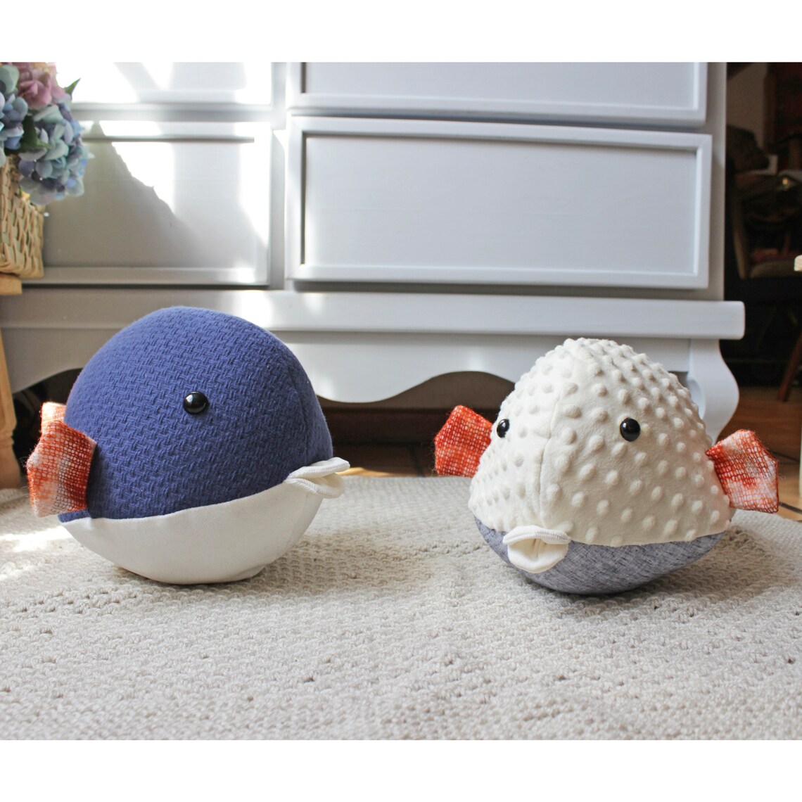 Puffer Fish Soft Toy PDF Sewing Directions . From Beginners - Etsy