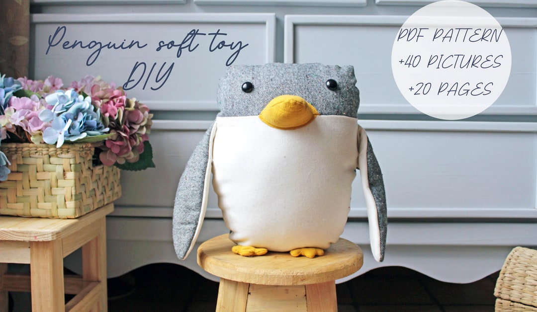 Penguin Soft Toy PDF Sewing Directionsfrom Beginners Up DIY - Etsy