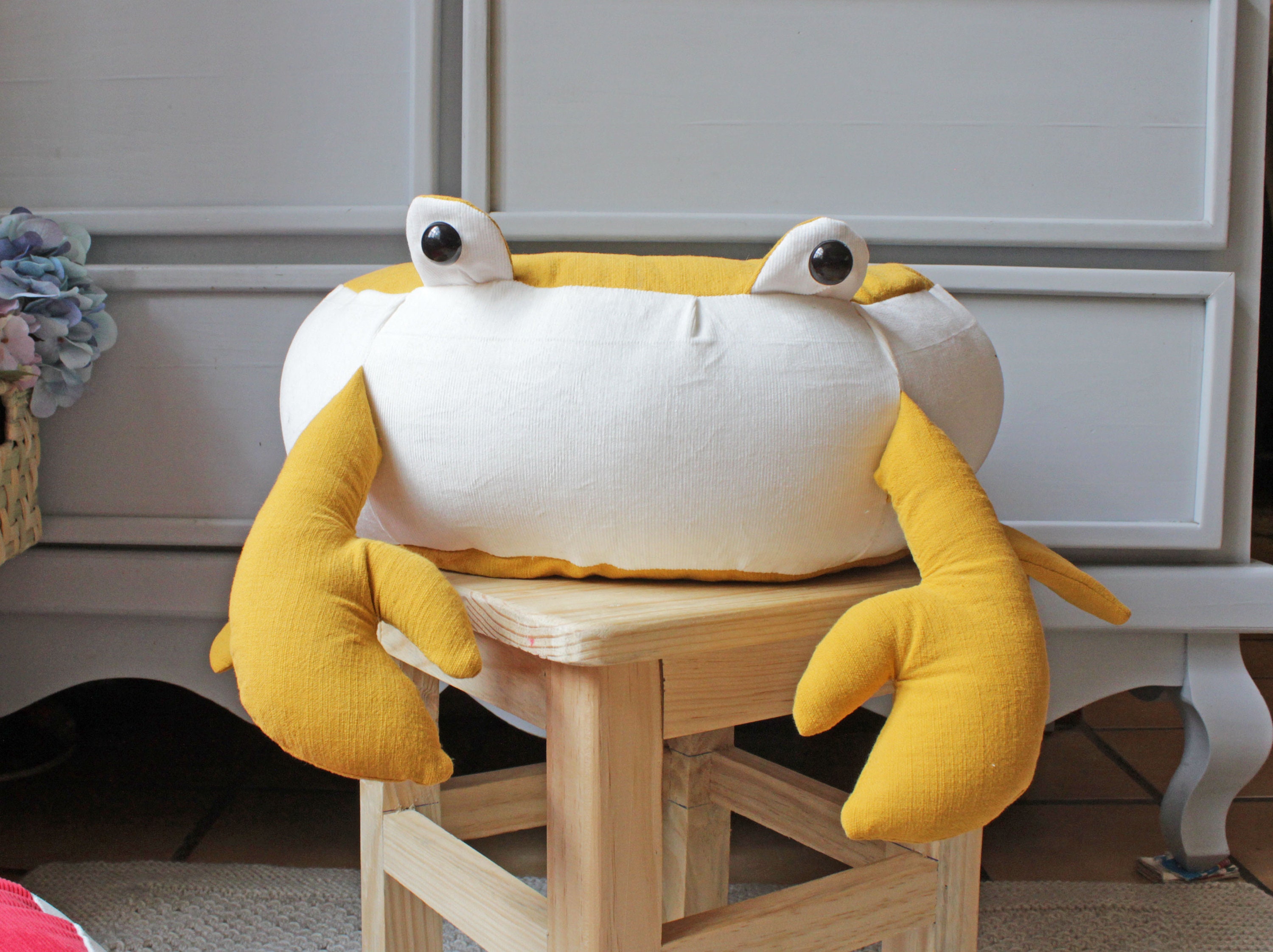 Crab Floor Pillow Sewing Pattern: DIY Nautical Nursery Decor (PDF ...