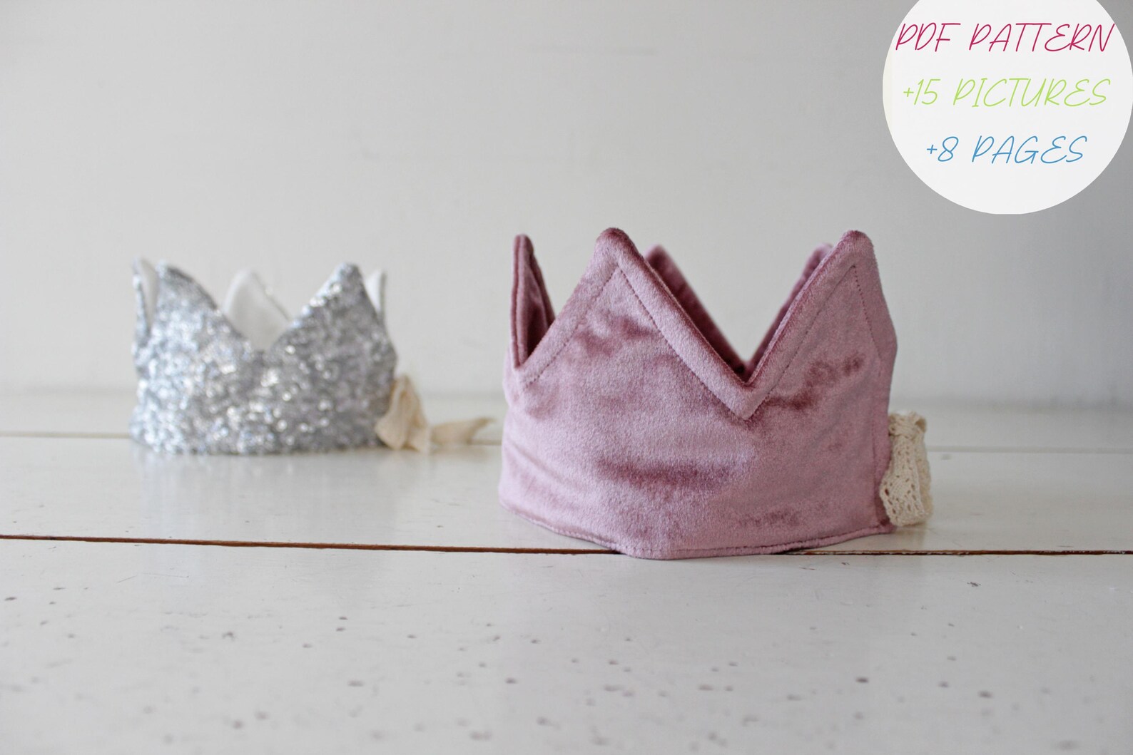 Fabric Crown PDF Pattern - Easy Sewing Tutorial, 3 Sizes - Etsy