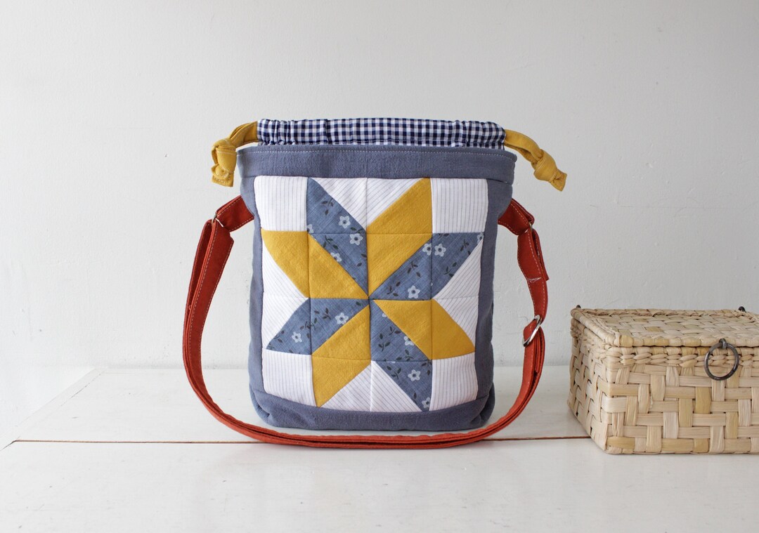Patchwork Drawstring Bag, PDF Digital Manual, Sewing Directions, DIY Crossbody Bag, Mom Gift - Etsy