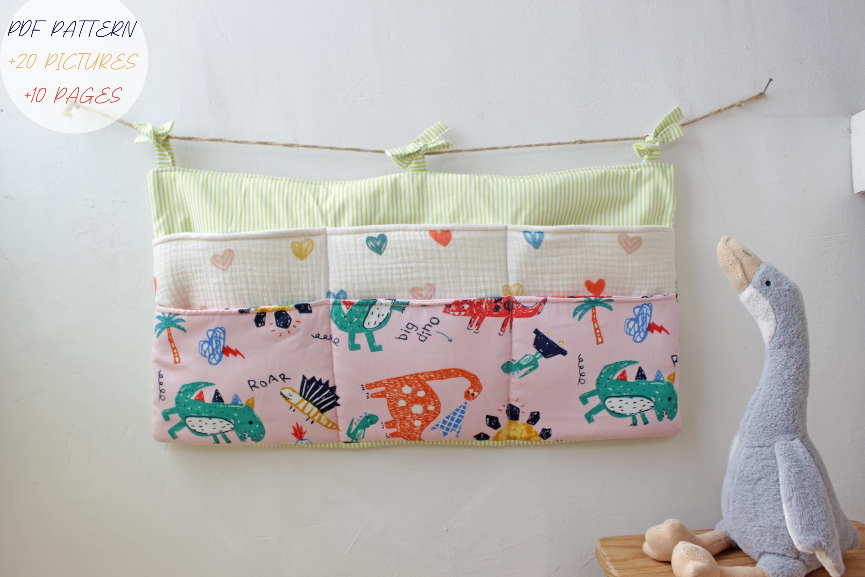 Crib Organizer PDF Pattern | Easy Sewing Tutorial | Nursery Storage ...