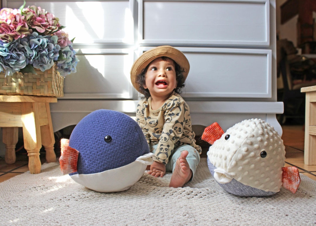 Puffer Fish Soft Toy Sewing Pattern: DIY Nautical Nursery Decor (PDF ...