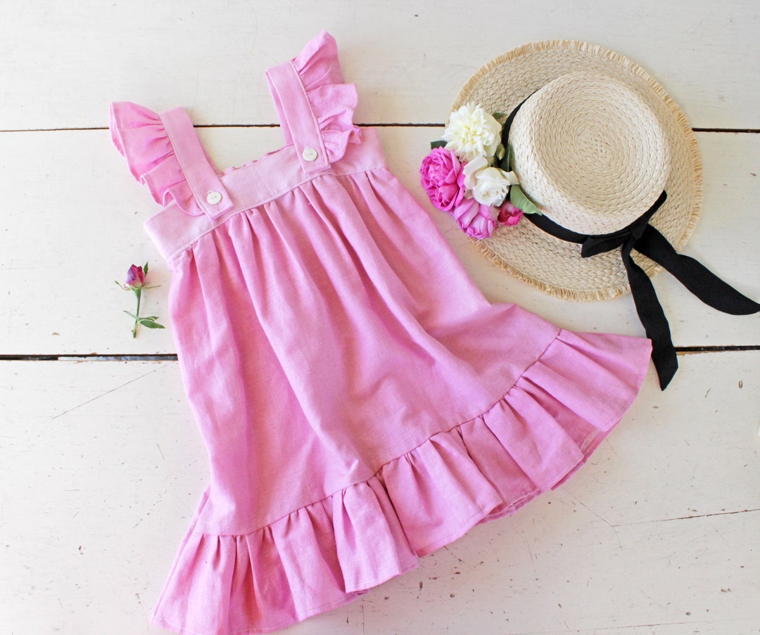 Ruffled Strap Dress, PDF Pattern, Sewing Instructions, DIY, 3 Sizes: 12 ...