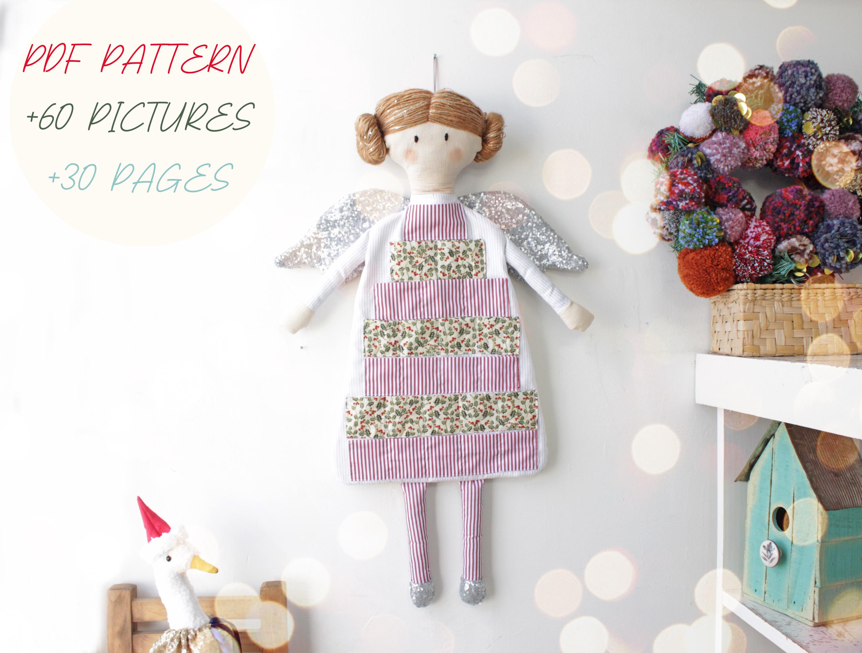 Advent Angel Calendar Sewing Pattern: Christmas Decor Tutorial (PDF ...