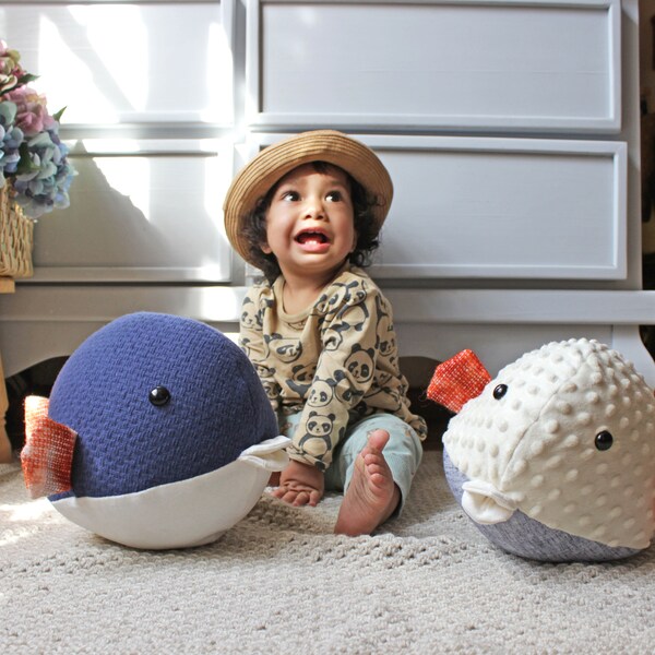 Stuffed Puffer Fish - Etsy
