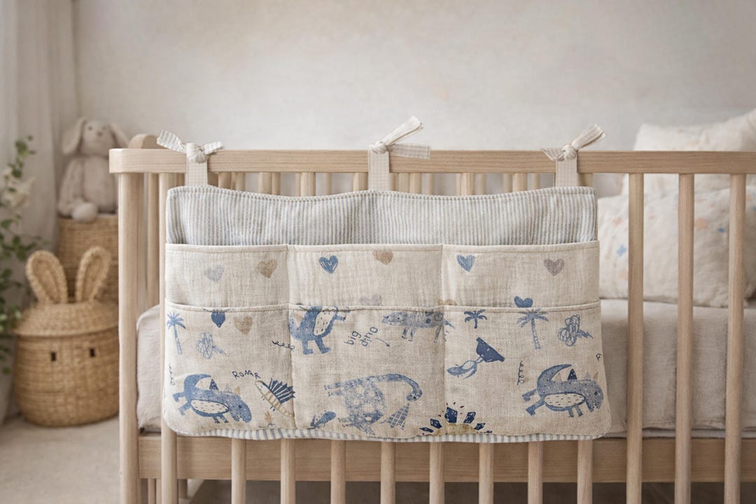 Crib Organizer PDF Pattern | Easy Sewing Tutorial | Nursery Storage ...