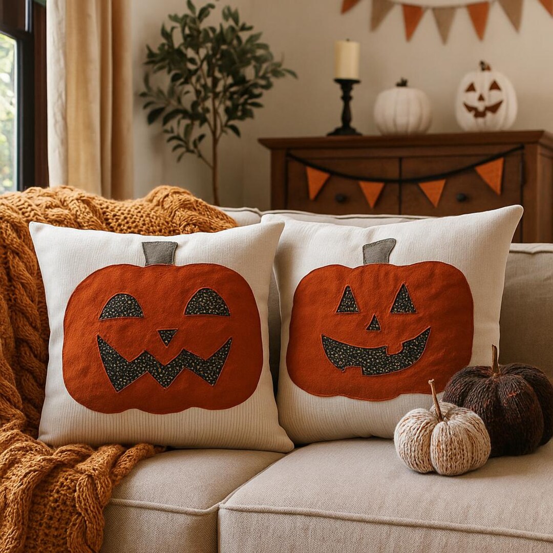 Pumpkin Pillow Sewing Pattern: Primitive Halloween Decor (PDF Digital ...