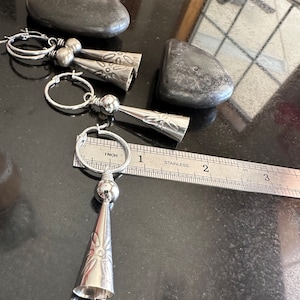 Sterling Silver Ball and Cone Earrings, 1700’s Native American Design ...