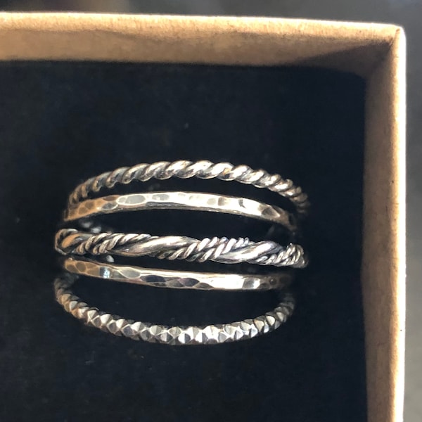 Boho Stacking Rings - Etsy