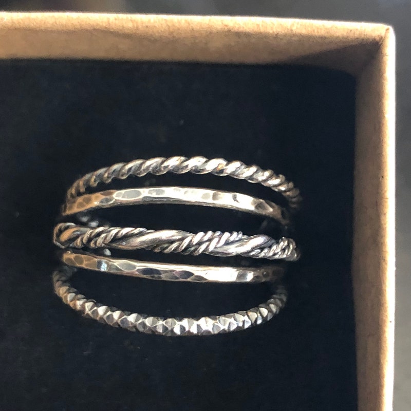 Silver Stacking Ring - Etsy