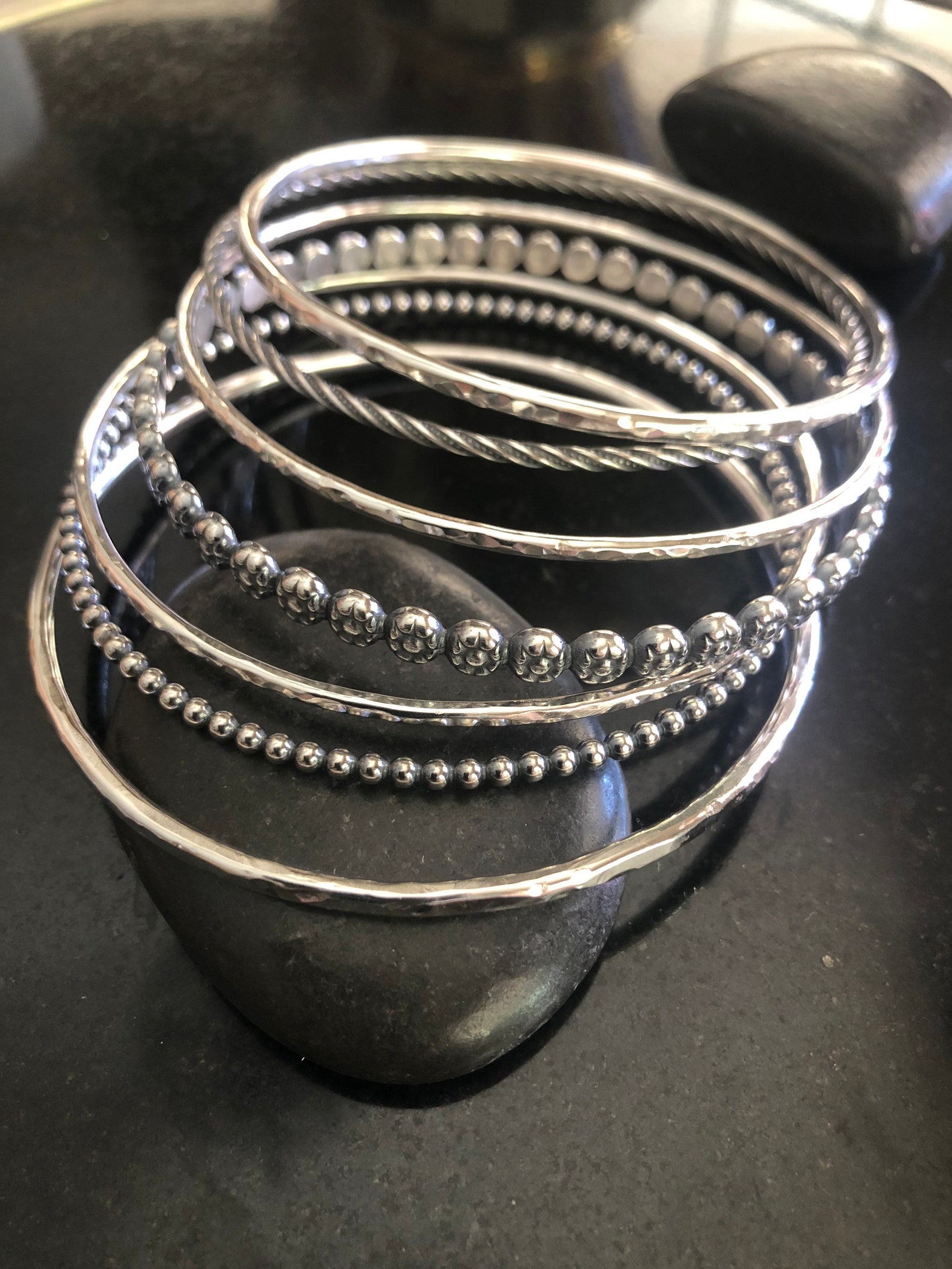 ULTRA Heavyweight Bangle Bracelet Set Set of 7 Bangles - Etsy