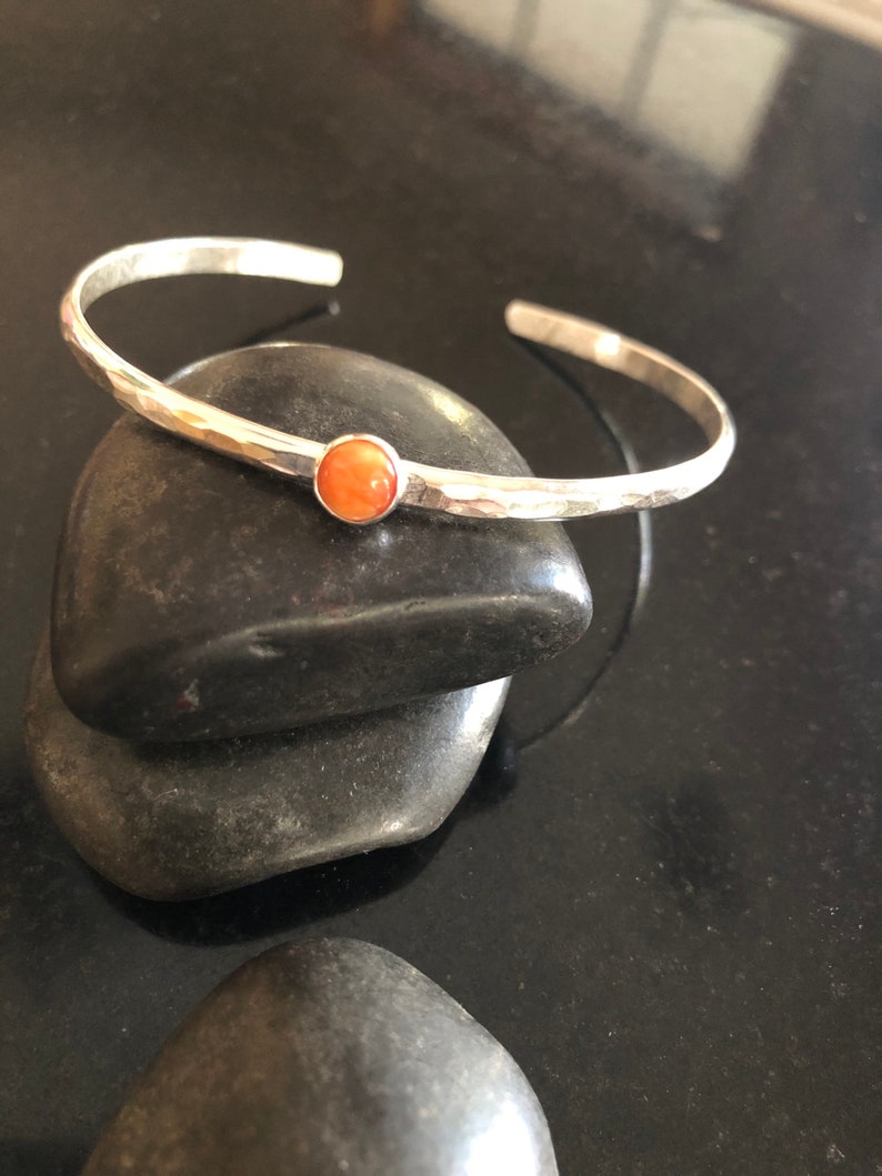 Spiny Oyster Shell and Sterling Silver Cuff Bracelet - Etsy