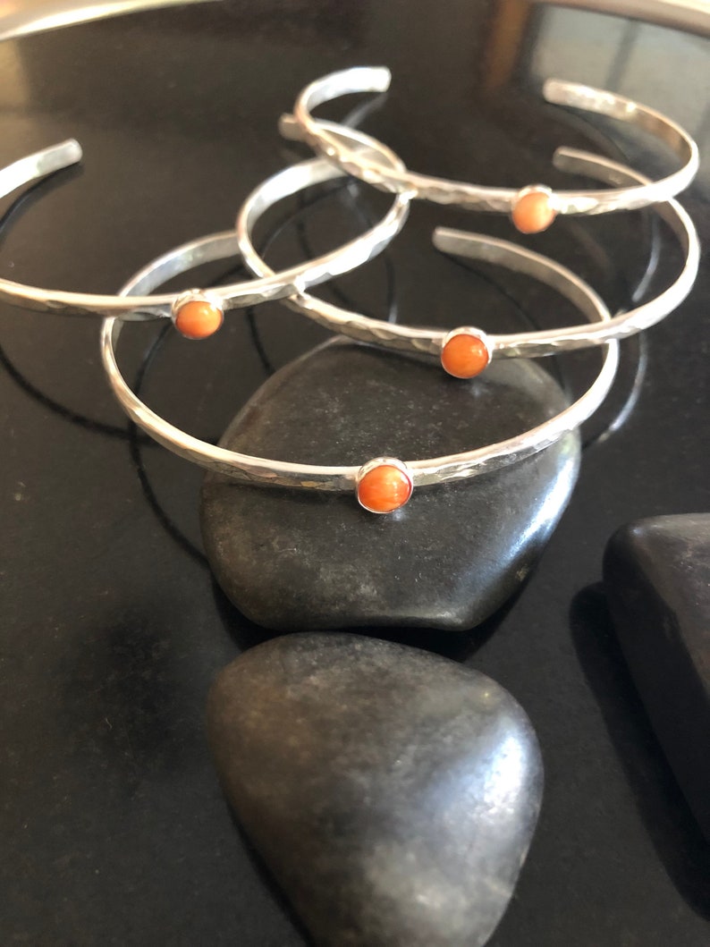 Spiny Oyster Shell and Sterling Silver Cuff Bracelet - Etsy