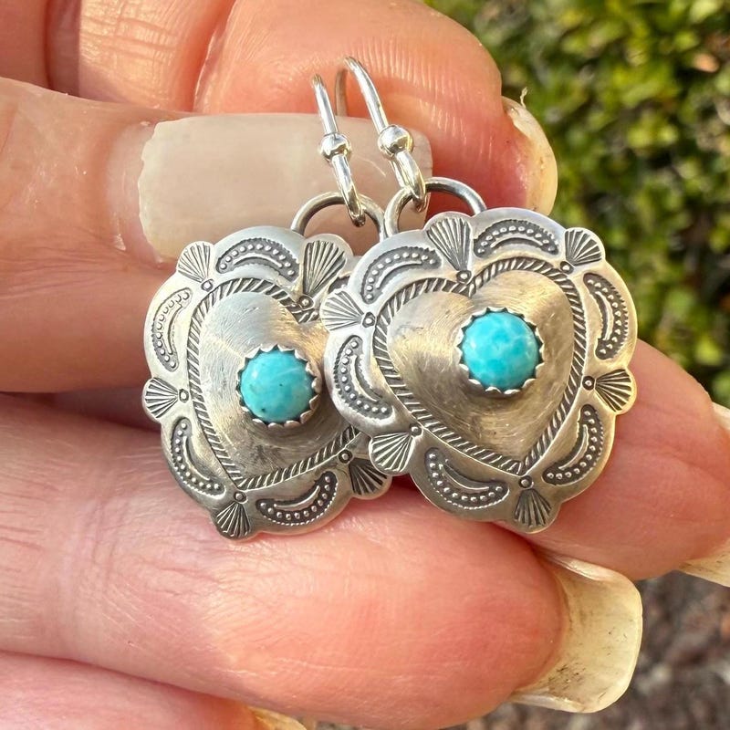 Concho Earrings - Etsy