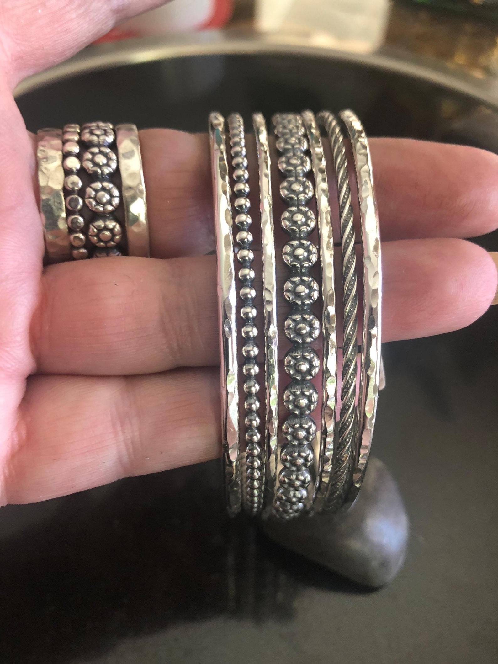 ULTRA Heavyweight Bangle Bracelet Set Set of 7 Bangles - Etsy