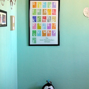 Super Mario Brother's Nintendo ABC Alphabet Room Decor Poster - Etsy