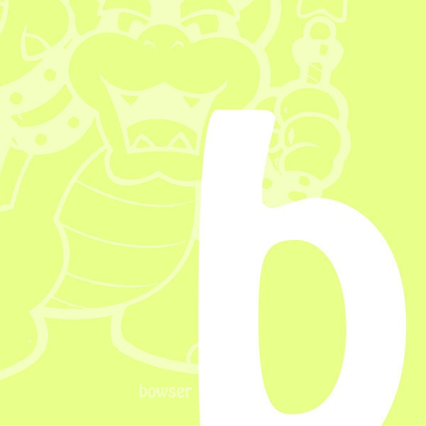 Mario Kart Letters - Etsy